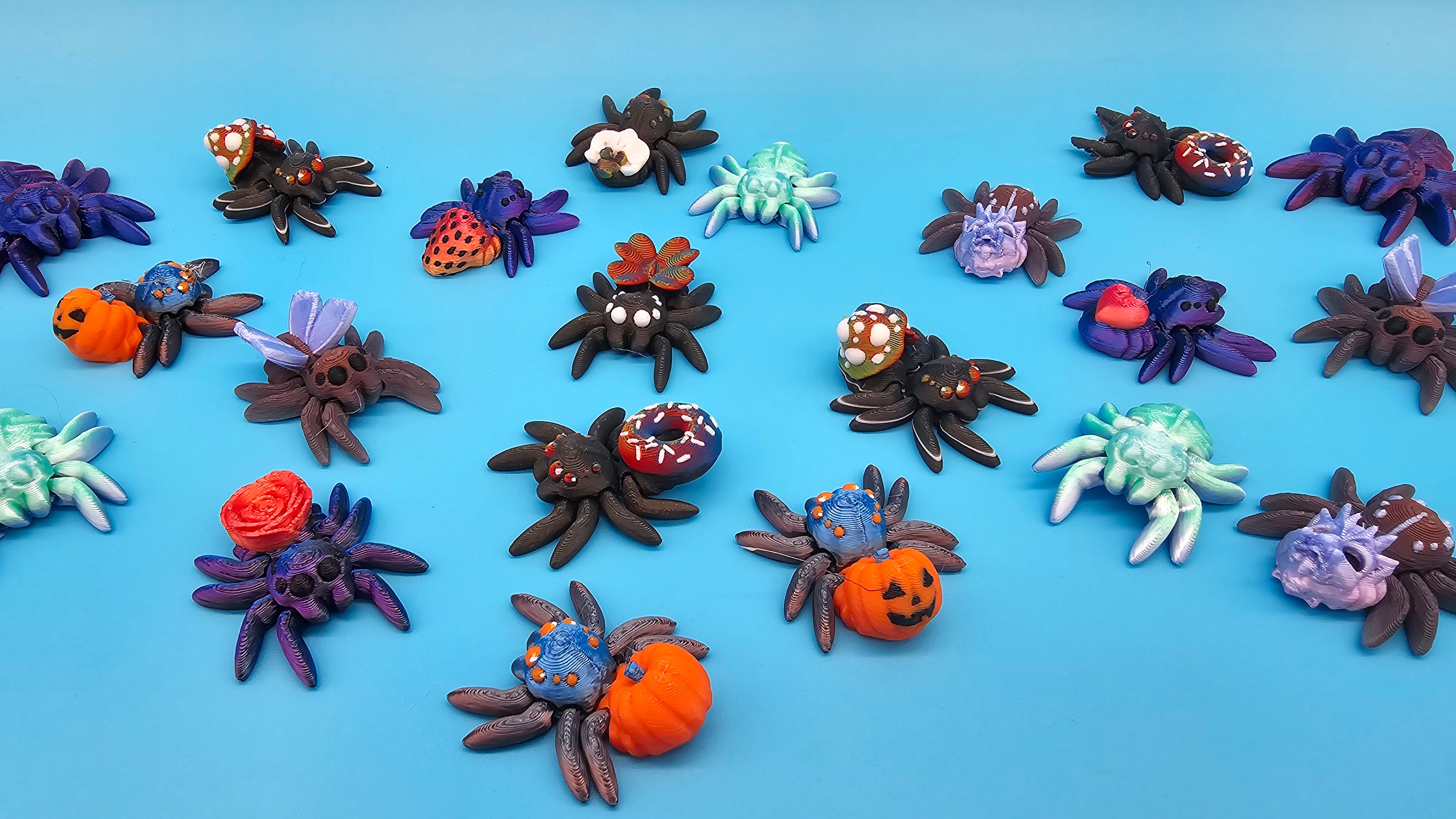 Articulated Spiders - 16 fun designs - Flexible 3D Printed Toy – Fumana
